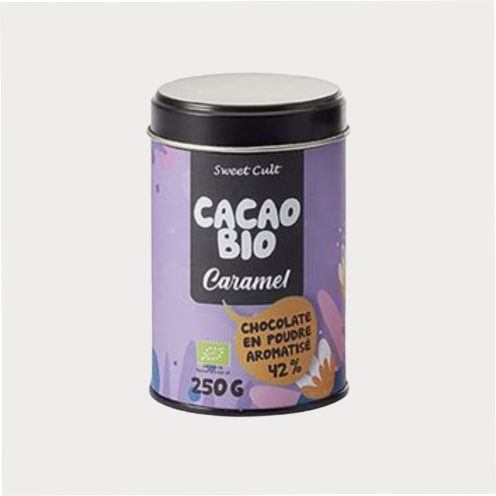 BIO Trinkschokolade, 42% mit Rohrzucker und Karamell, 250 Gramm Bio DE ...